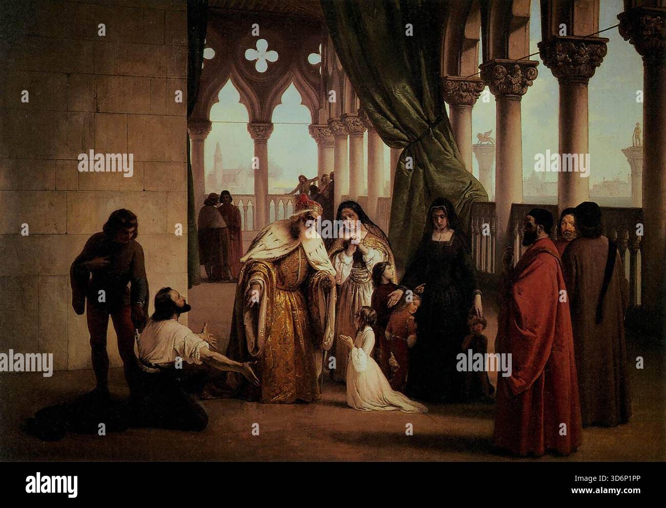 HAYEZ, Francesco (b. 1791, Venezia, d. 1882, Milano) The Two Foscari c ...