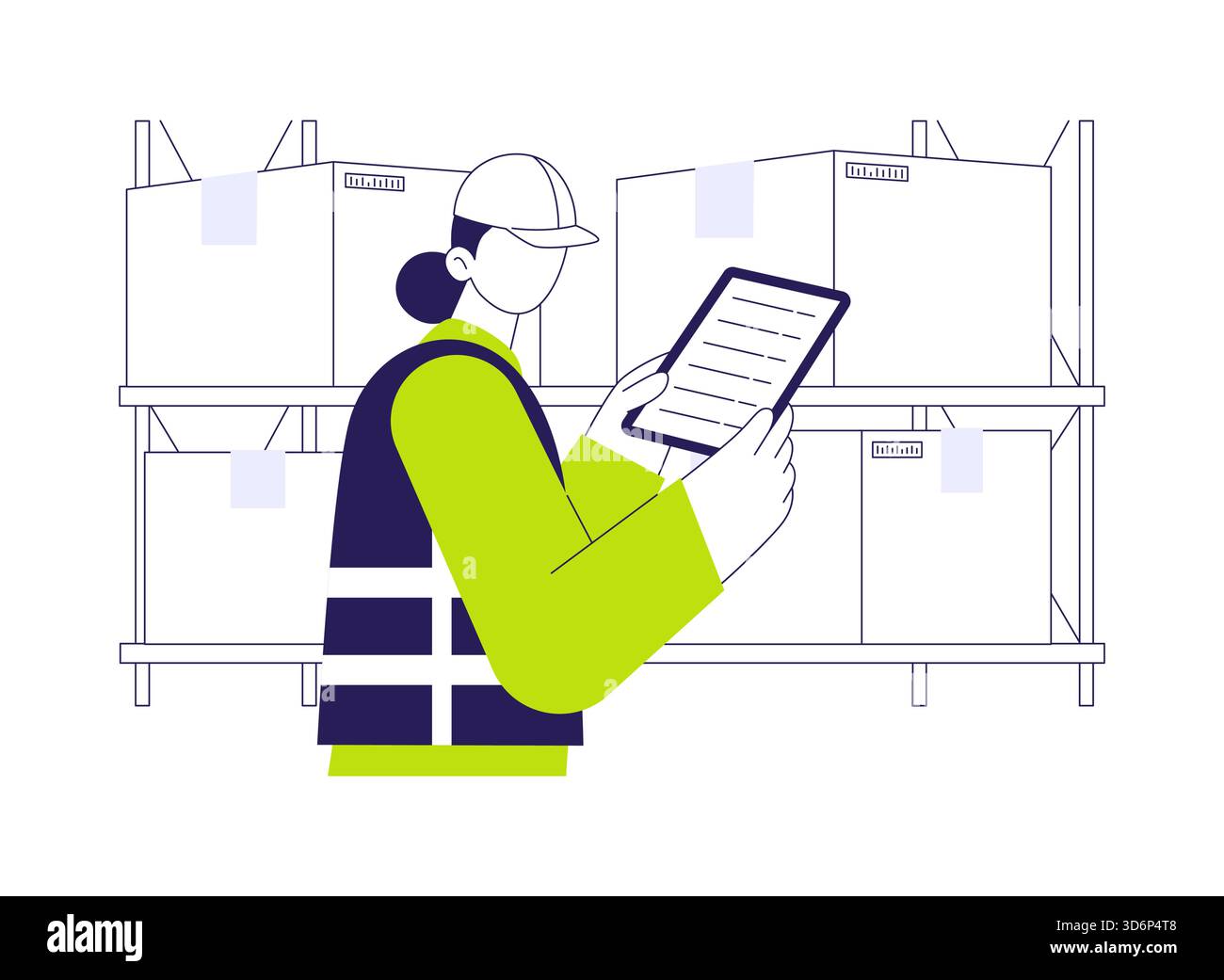 Inventory tracking abstract concept vector illustration Stock Vector ...