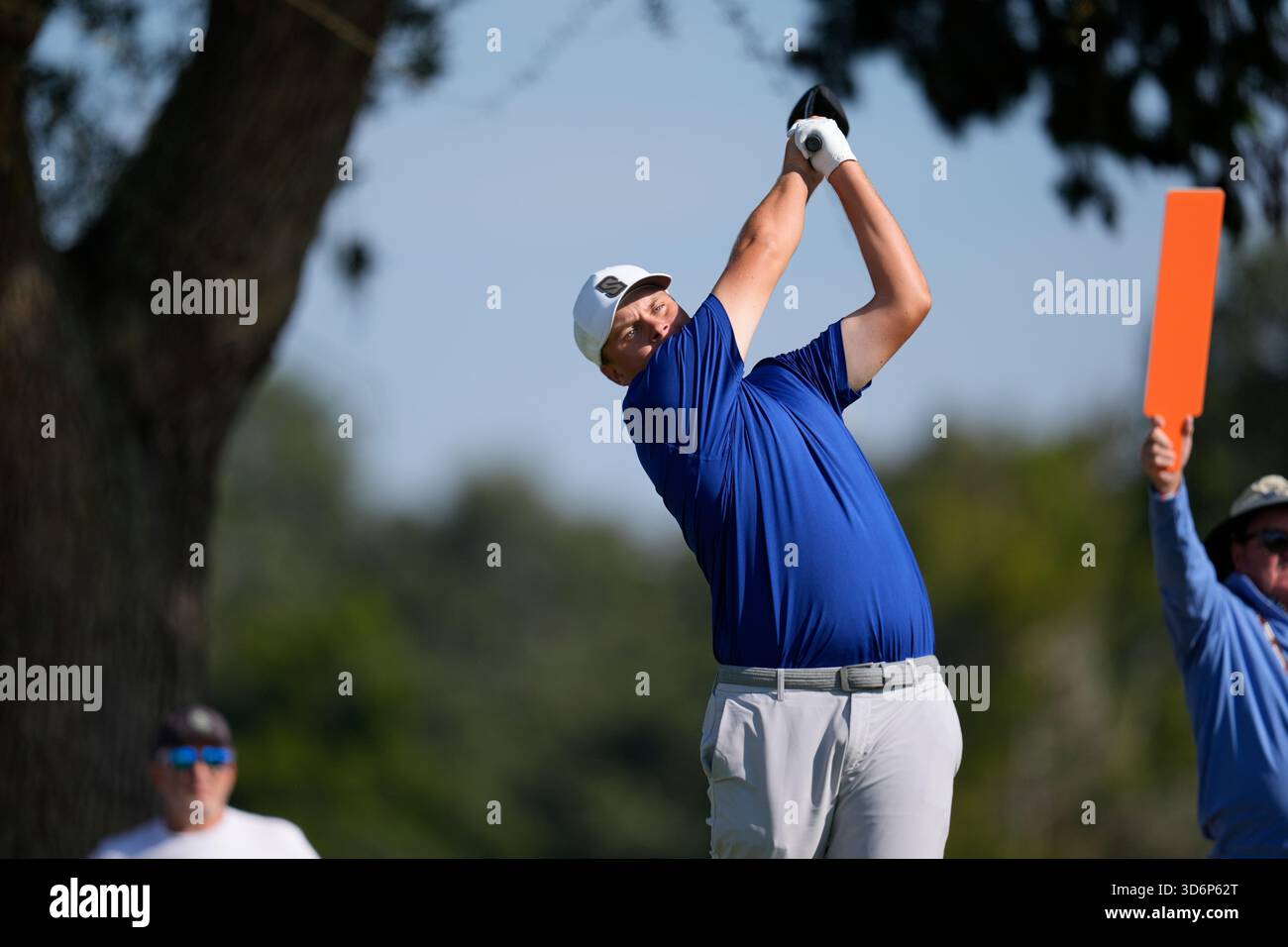 Sami Valimaki, of Finland hits from the nineth tee during the second ...