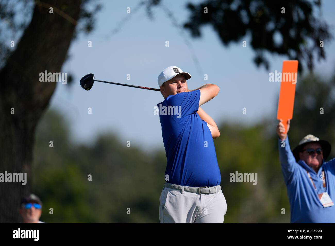 Sami Valimaki, of Finland hits from the nineth tee during the second ...