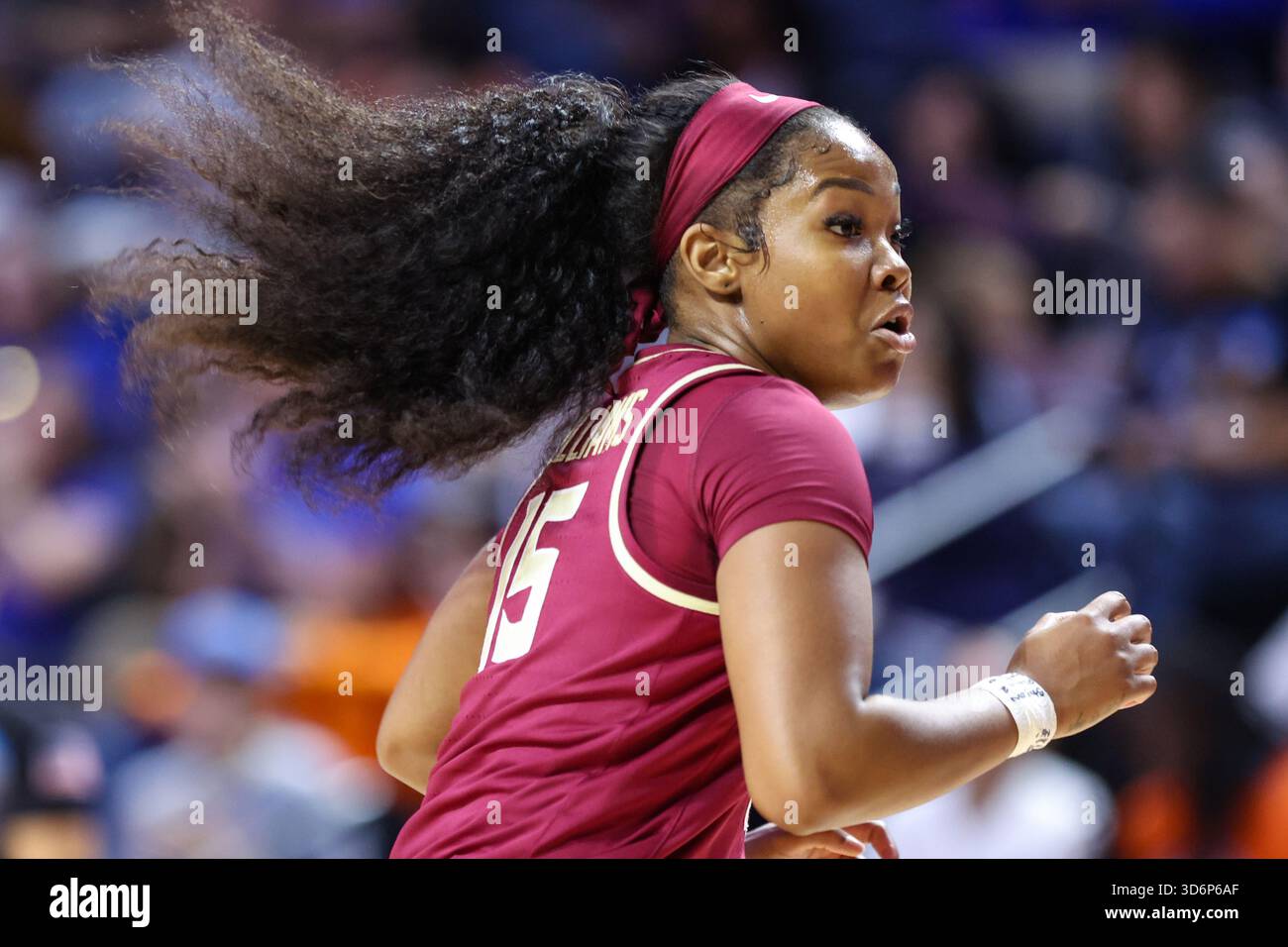 Florida State guard Sole Williams (15) runs the court during an NCAA ...