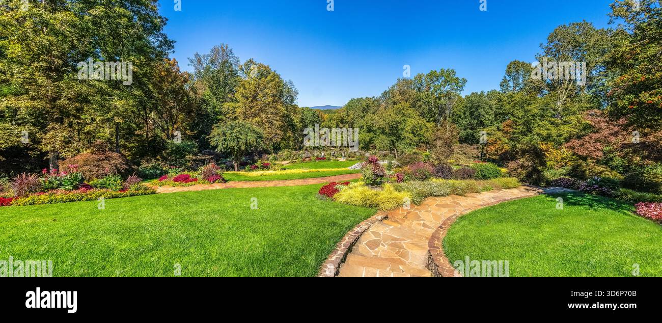 Manon house gardens at Gibbs Gardens a artistically landscaped private ...