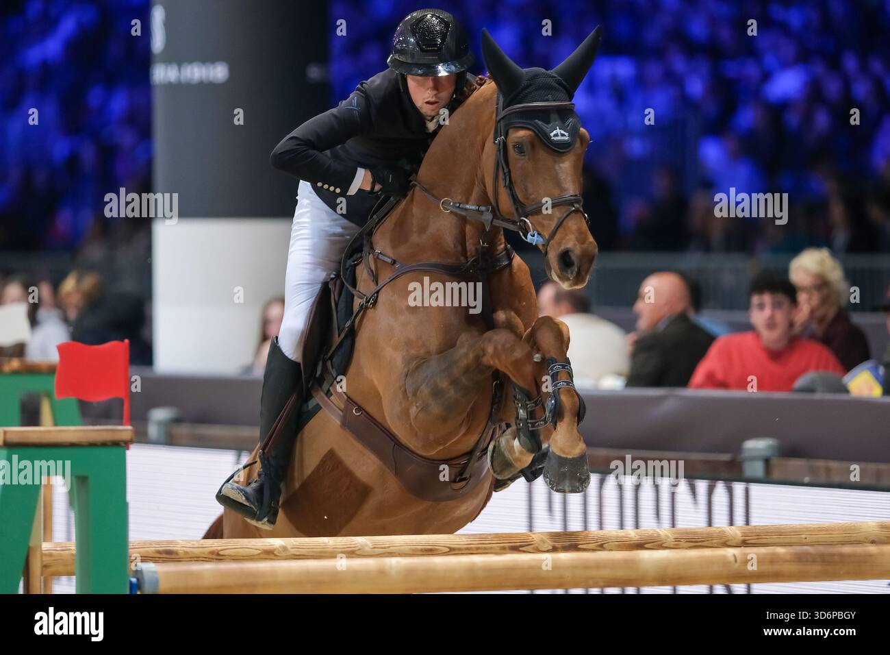 Martin Fuchs from Switzerland rides L&L Lorde, is in action during the ...