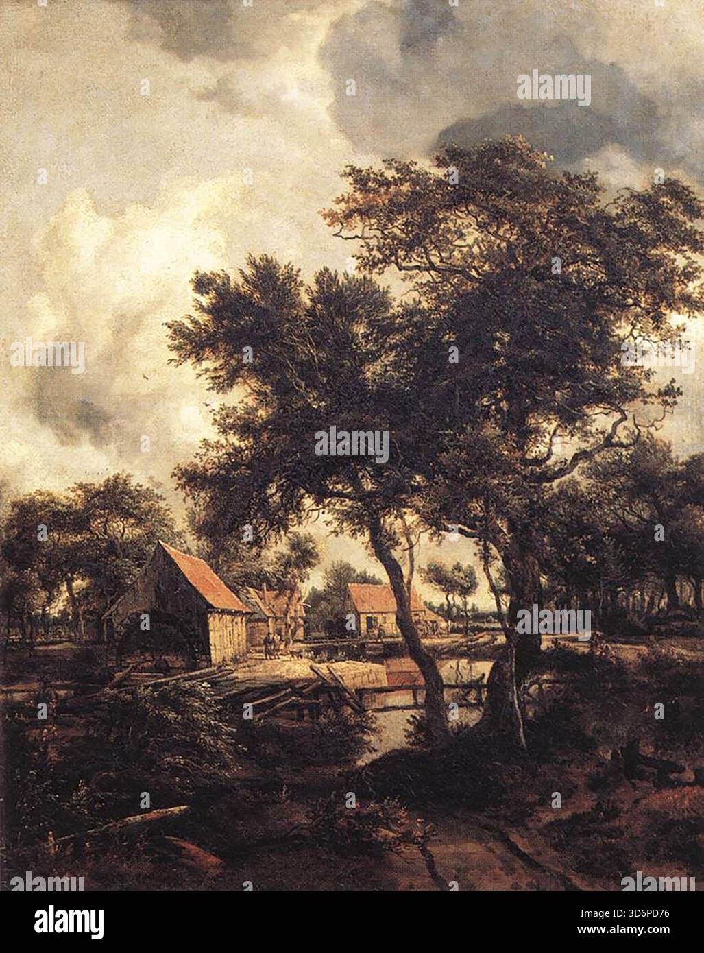 HOBBEMA, Meyndert (b. 1638, Amsterdam, d. 1709, Amsterdam) The Water ...