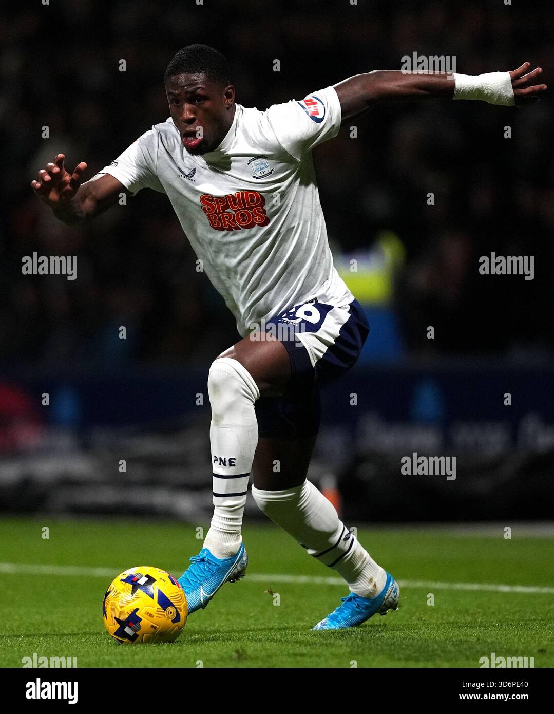 Preston North End's Thierry Small during the Sky Bet Championship match ...