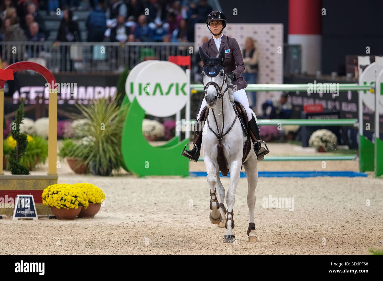 Marie Ligges from Germany, ride Ballerina NRW, is in action during the ...