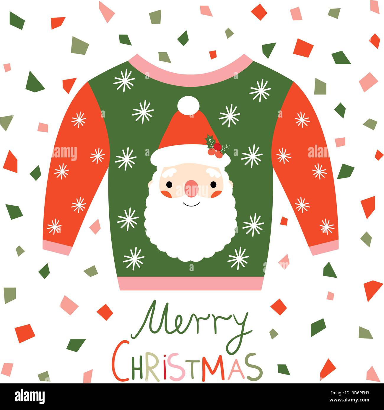 Cartoon ugly santa claus Cut Out Stock Images & Pictures - Alamy
