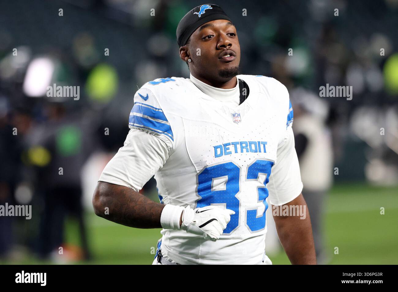Detroit Lions wide receiver Jackson Meeks (83) looks on after an NFL ...