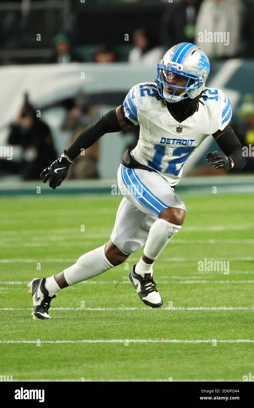 Detroit Lions safety Thomas Harper (12) rushes during an NFL football ...