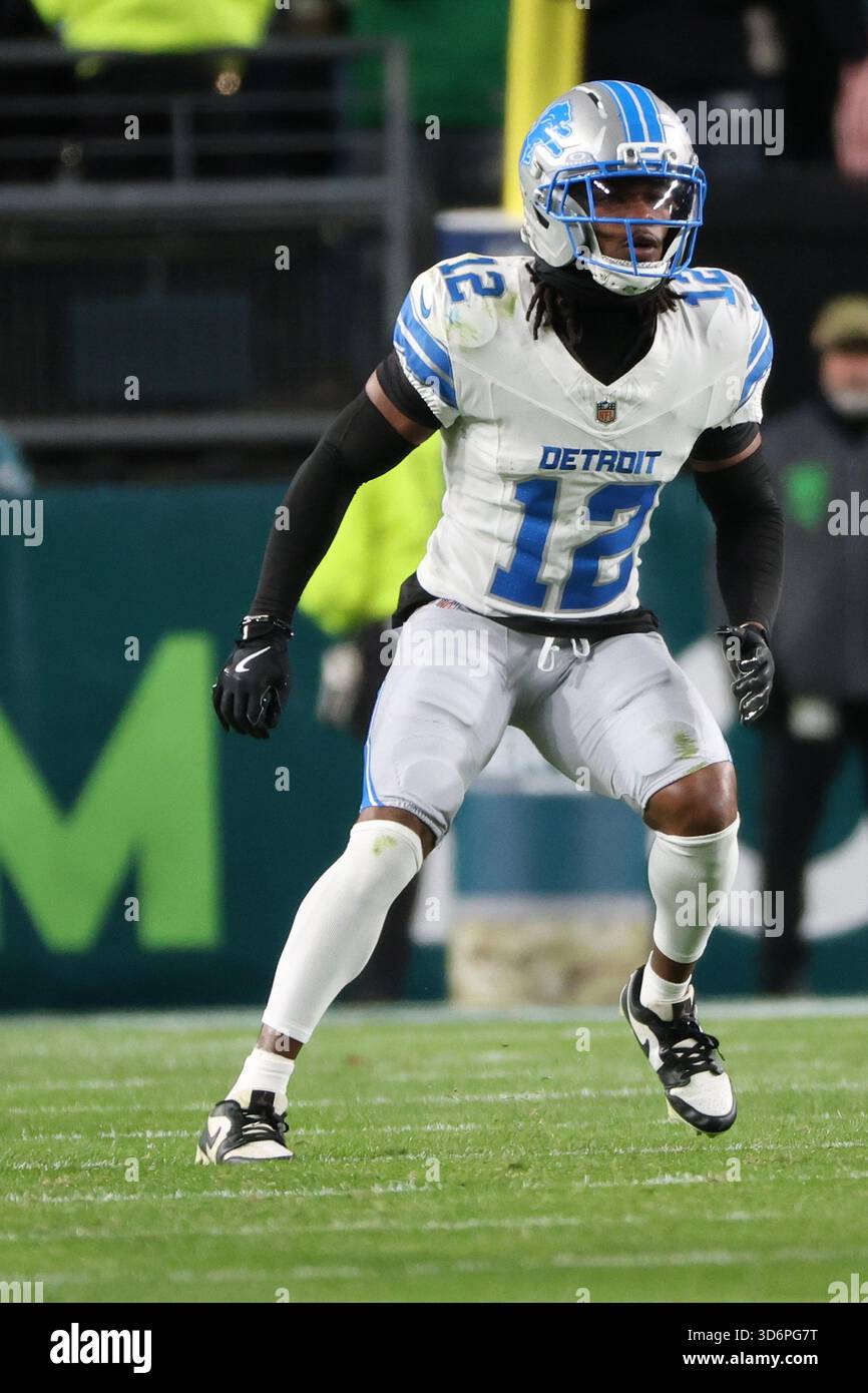 Detroit Lions safety Thomas Harper (12) rushes during an NFL football ...