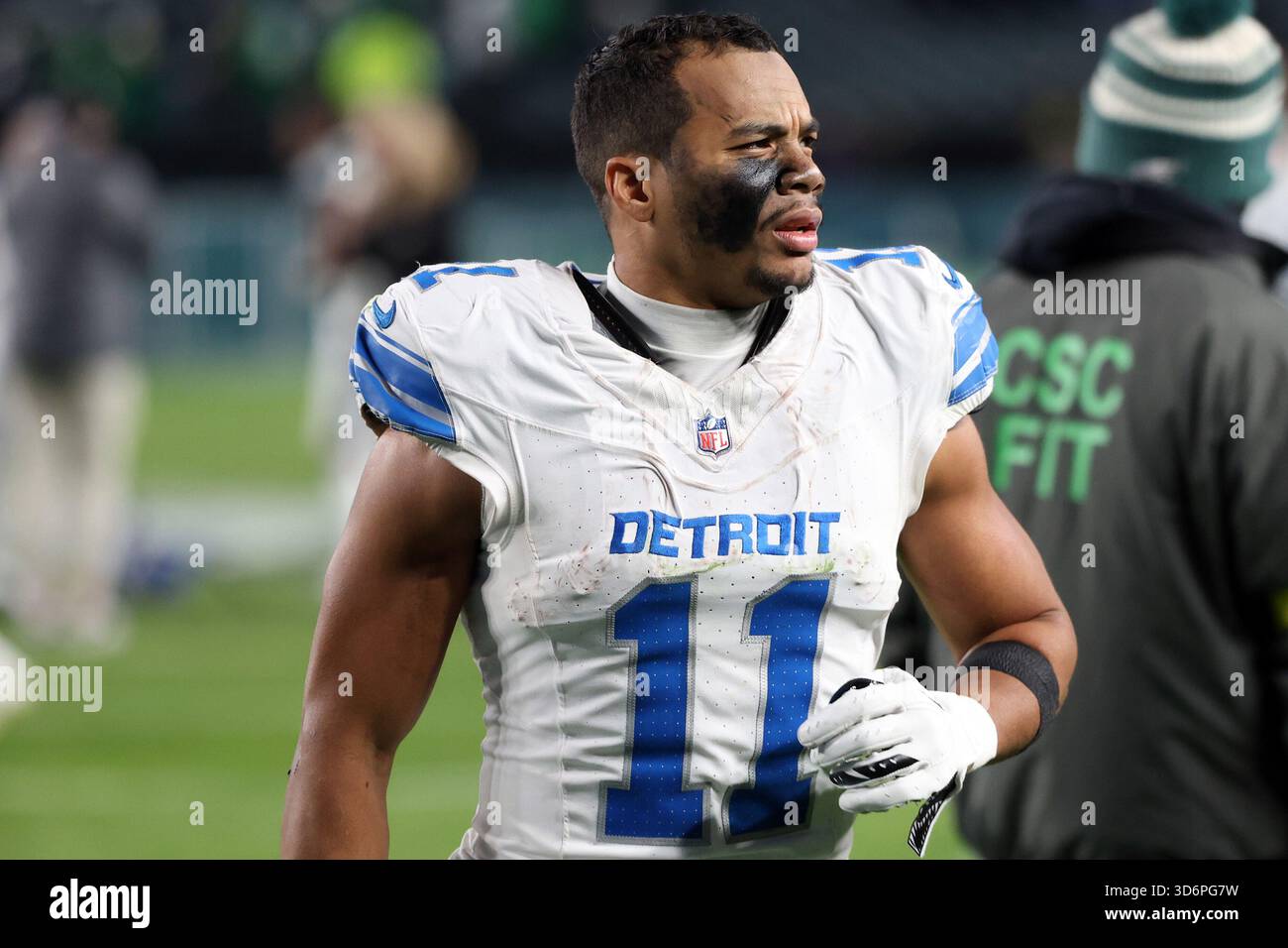 Detroit Lions wide receiver Kalif Raymond (11) looks on after an NFL ...