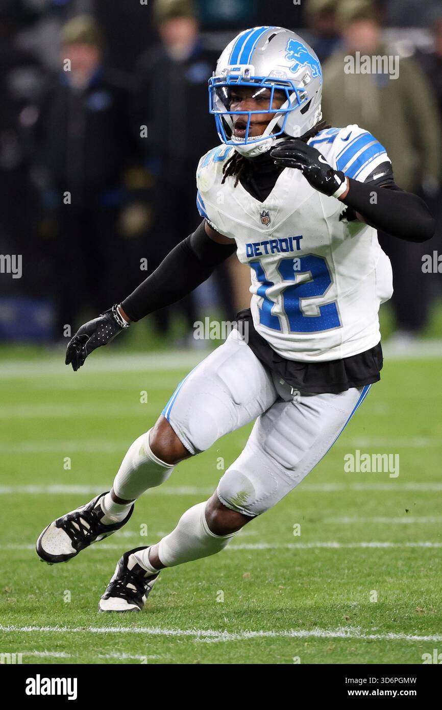 Detroit Lions safety Thomas Harper (12) rushes during an NFL football ...