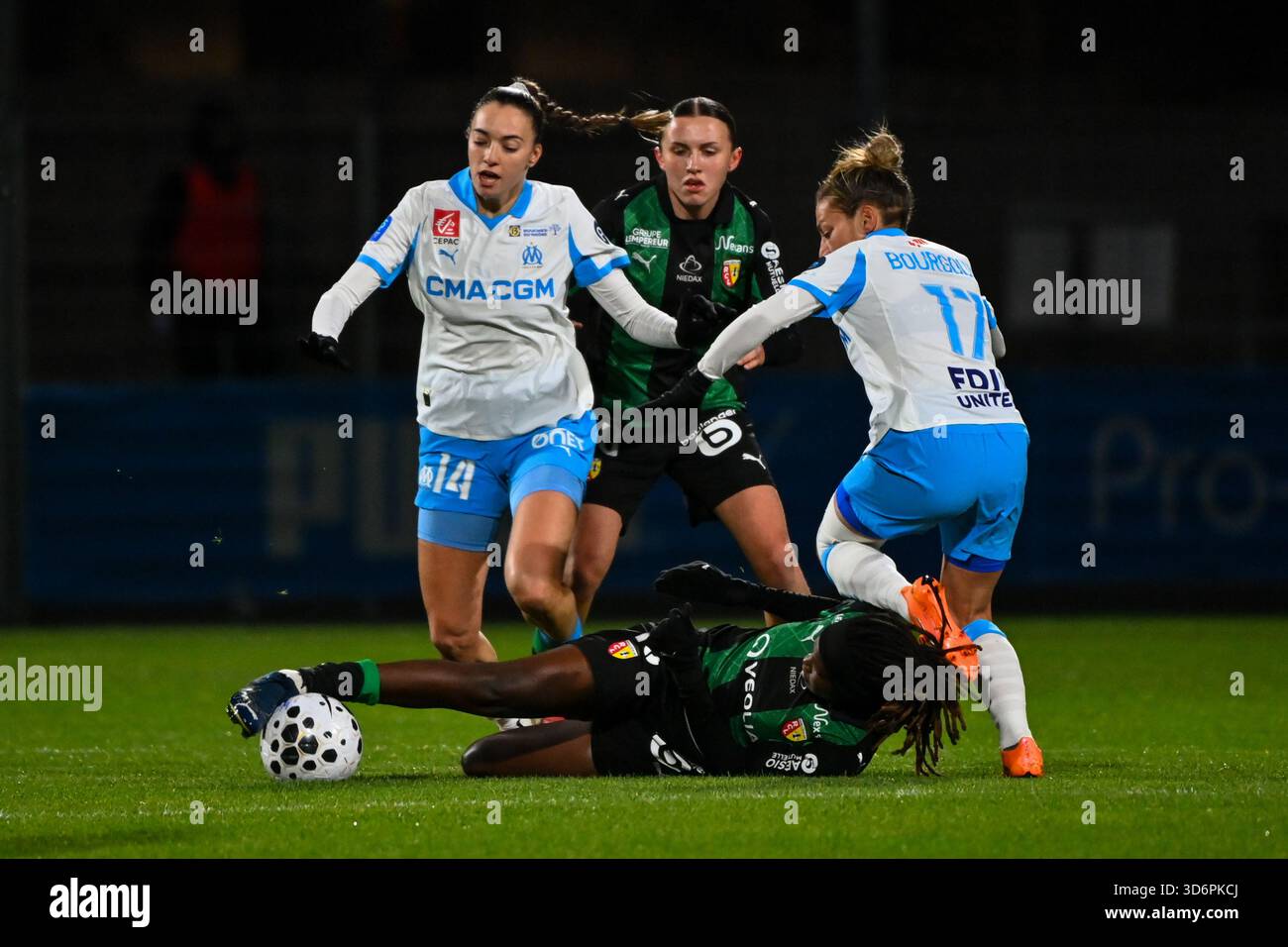 Jenny PERRET of Marseille with Laura BOURGOIN of Marseille during ...