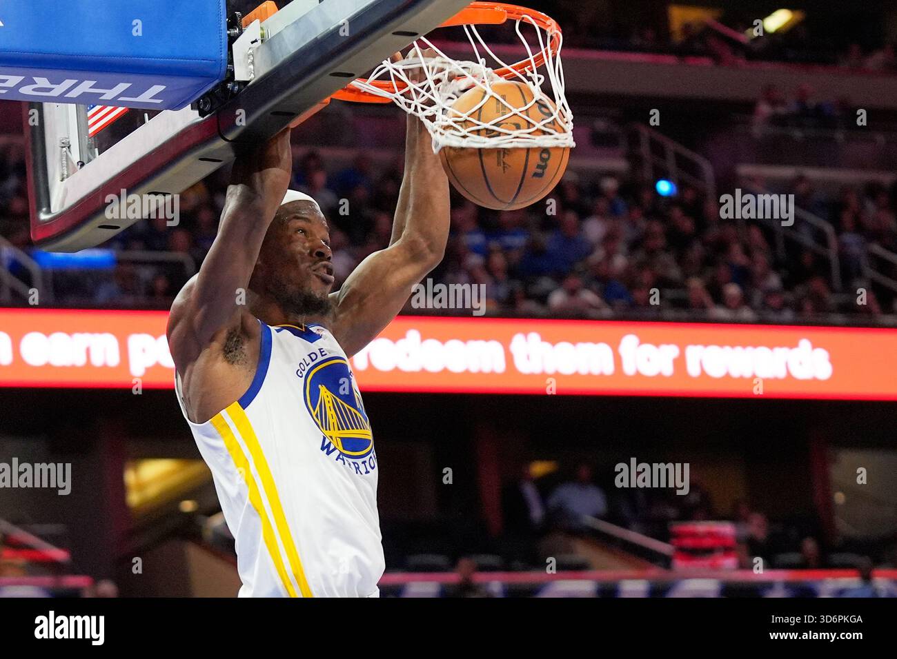 Golden State Warriors forward Jimmy Butler dunks the ball during the ...
