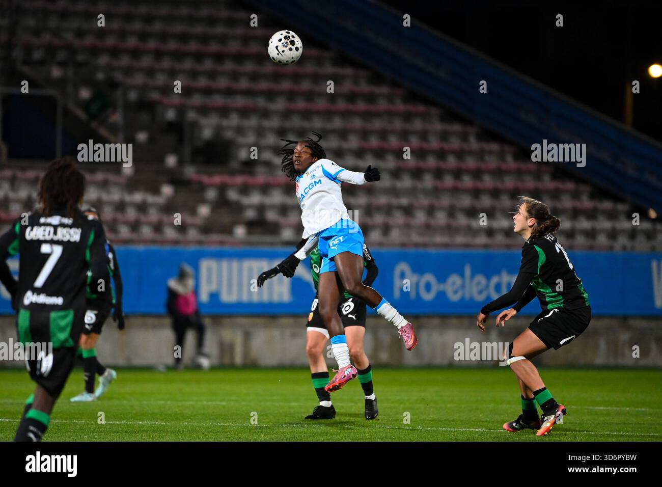 Chloe N GAZI of Marseille during Arkema Premiere Ligue match between Marseille and Lens at Stade ...