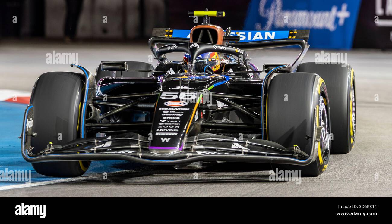November 20 2025 Las Vegas NV, U.S.A. Williams driver Carlos Sainz (55 ...