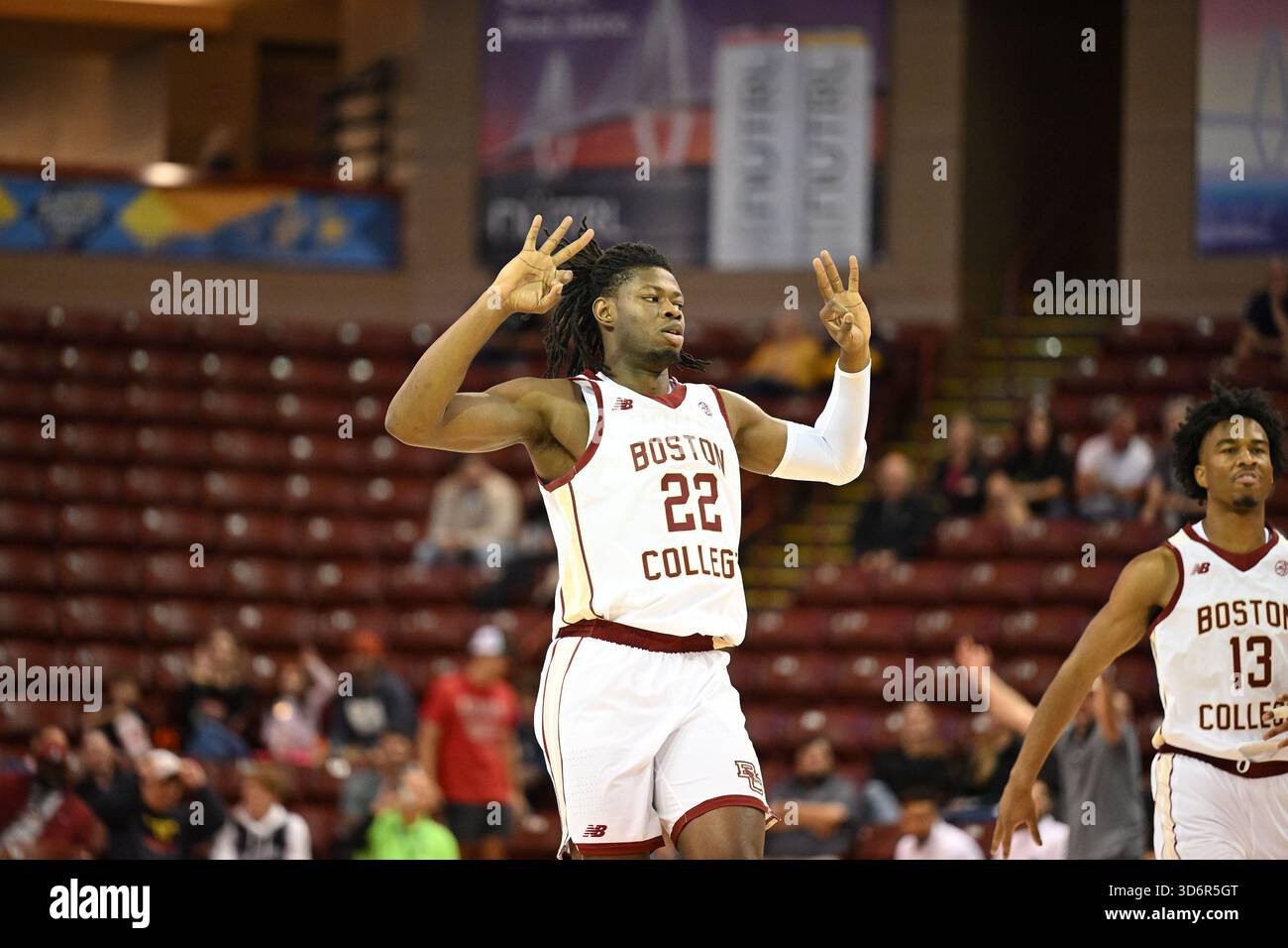 November 21, 2025; Jayden Hastings (22) of the Boston College Eagles ...