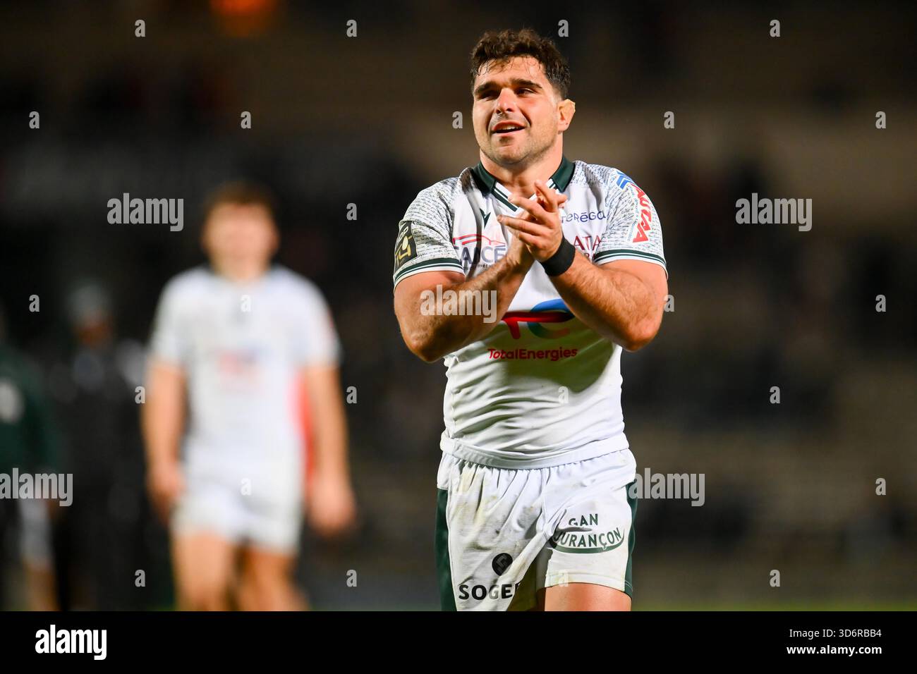 Lucas Rey of Section Paloise during TOP 14 match between Bordeaux and ...