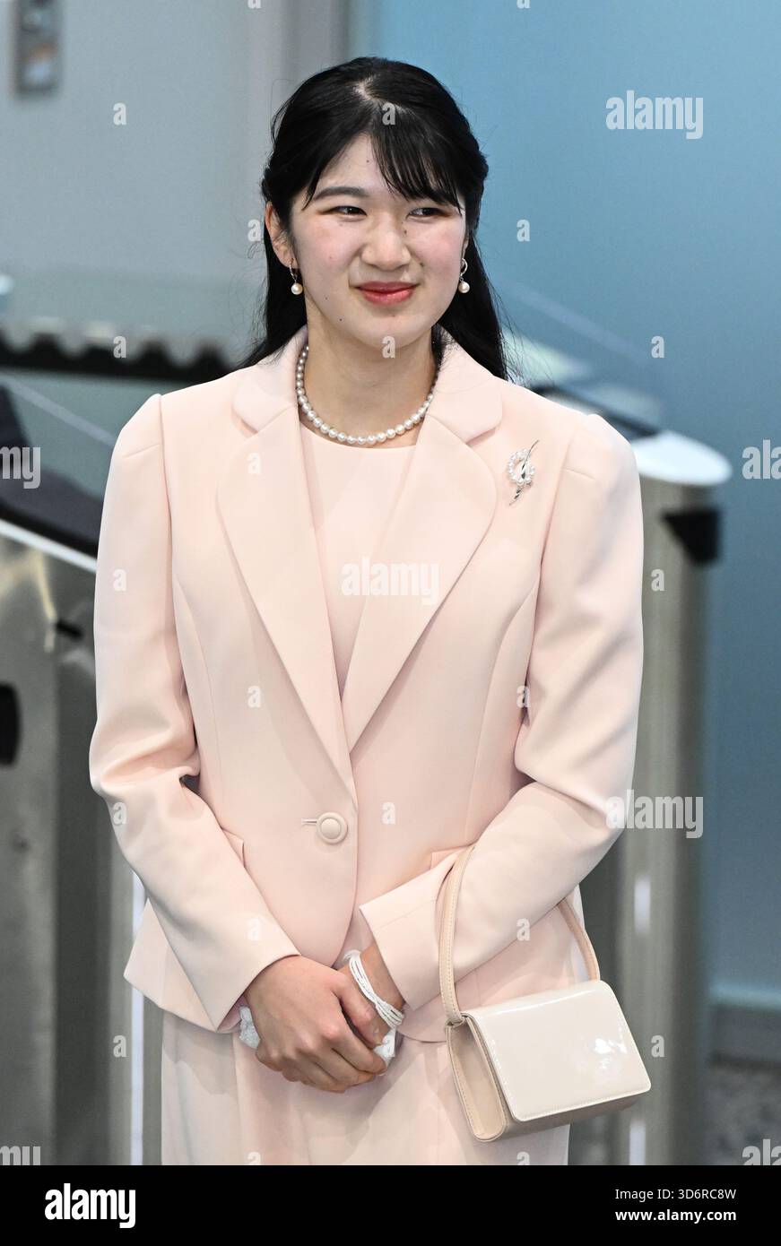 Japanese Princess Aiko arrives at Narita International Airport in Tokyo, Japan, on November 22 ...