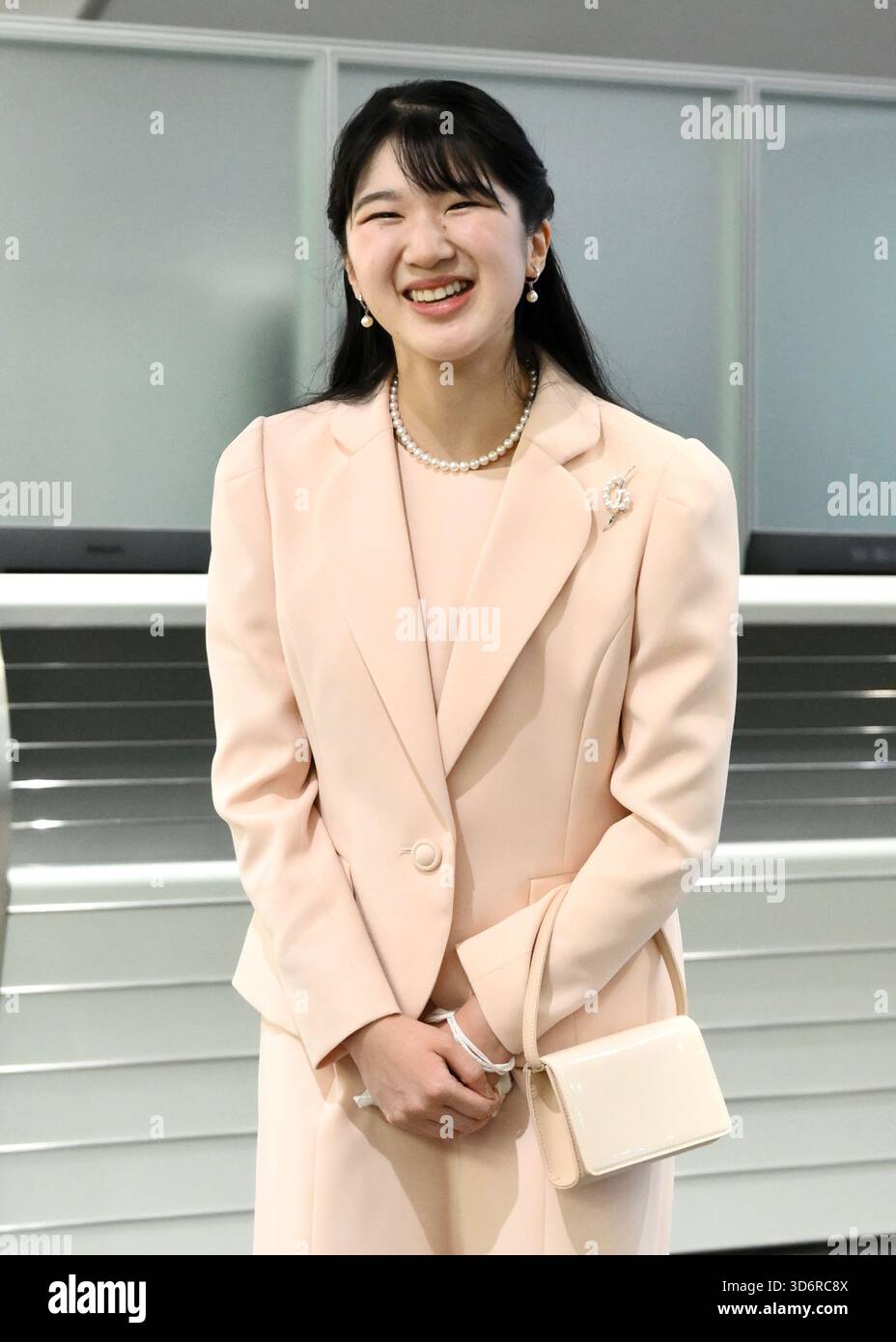 Japanese Princess Aiko arrives at Narita International Airport in Tokyo, Japan, on November 22 ...