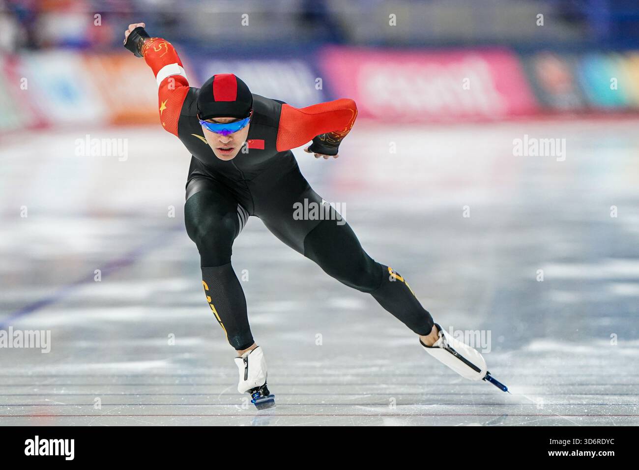 CALGARY, CANADA - NOVEMBER 21: Zhongyan Ning of China during the ISU ...