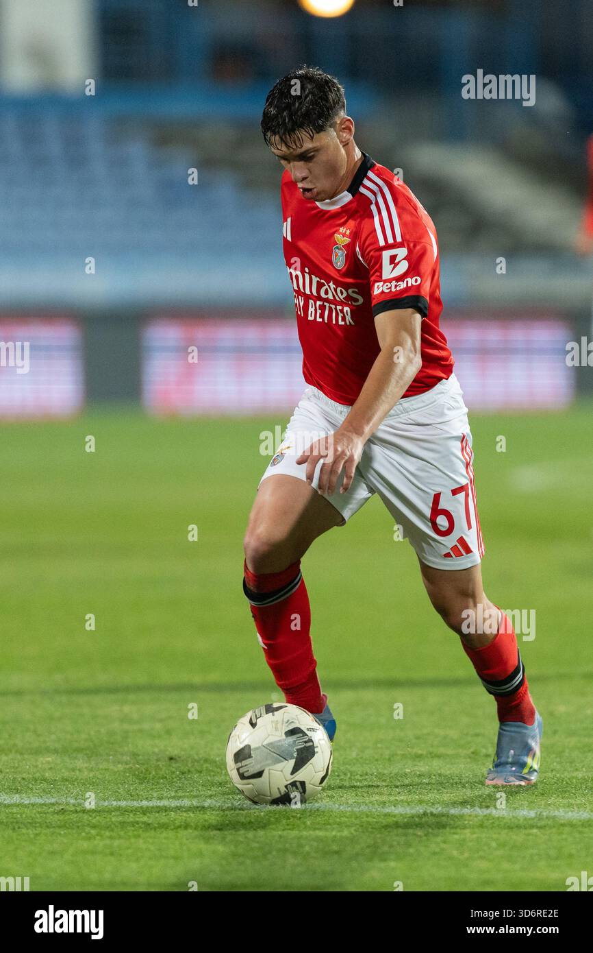 November 21, 2025. Lisbon, Portugal. Benfica forward from Portugal ...