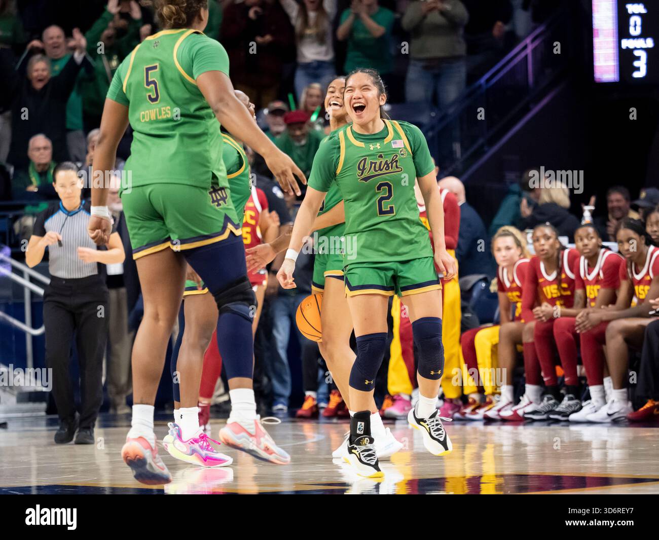 SOUTH BEND, IN - NOVEMBER 21: Notre Dame Fighting Irish guard Vanessa ...