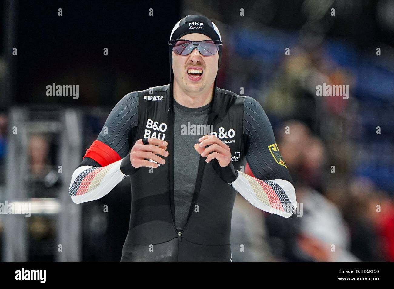 CALGARY, CANADA - NOVEMBER 21: Hendrik Dombek of Germany during the ISU ...