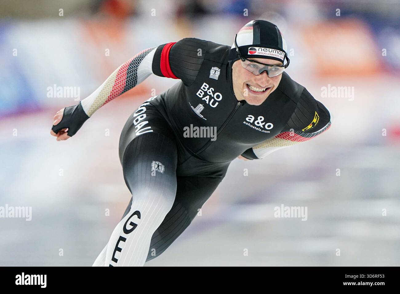 CALGARY, CANADA - NOVEMBER 21: Moritz Klein of Germany during the ISU World Cup Speed Skating 2 ...