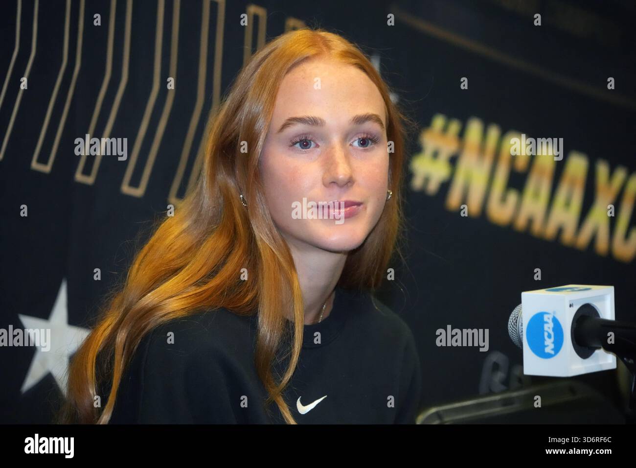 Jane Hedengren of BYU during the NCAA Cross Country Championships press ...