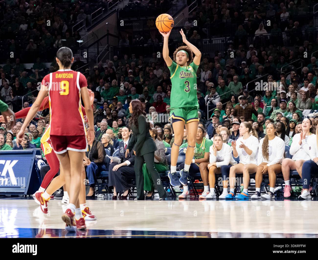 SOUTH BEND, IN - NOVEMBER 21: Notre Dame Fighting Irish guard Hannah ...