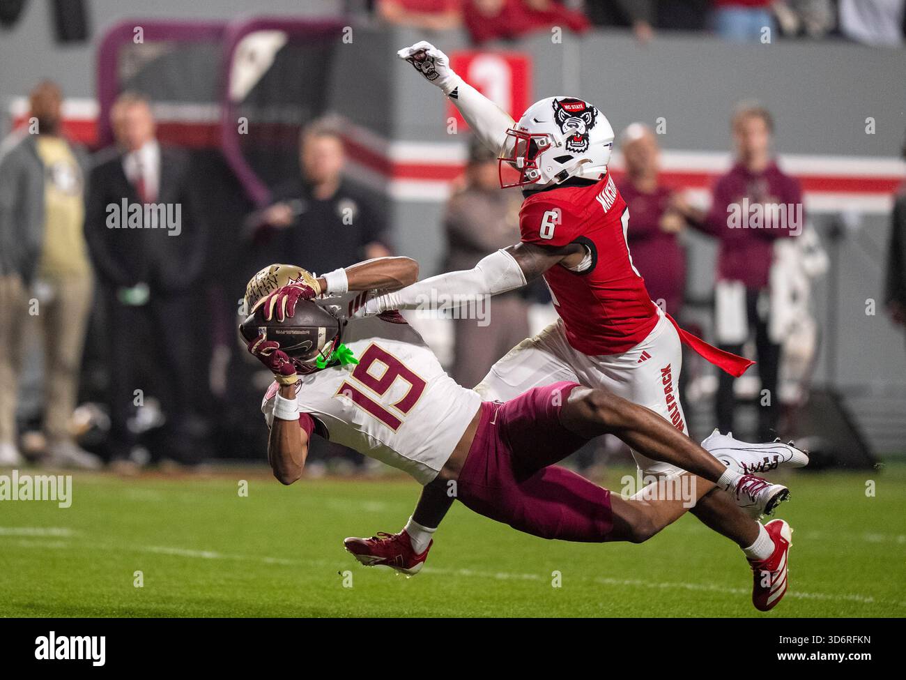 Florida State wide receiver Jayvan Boggs (15) catches a pass over North ...