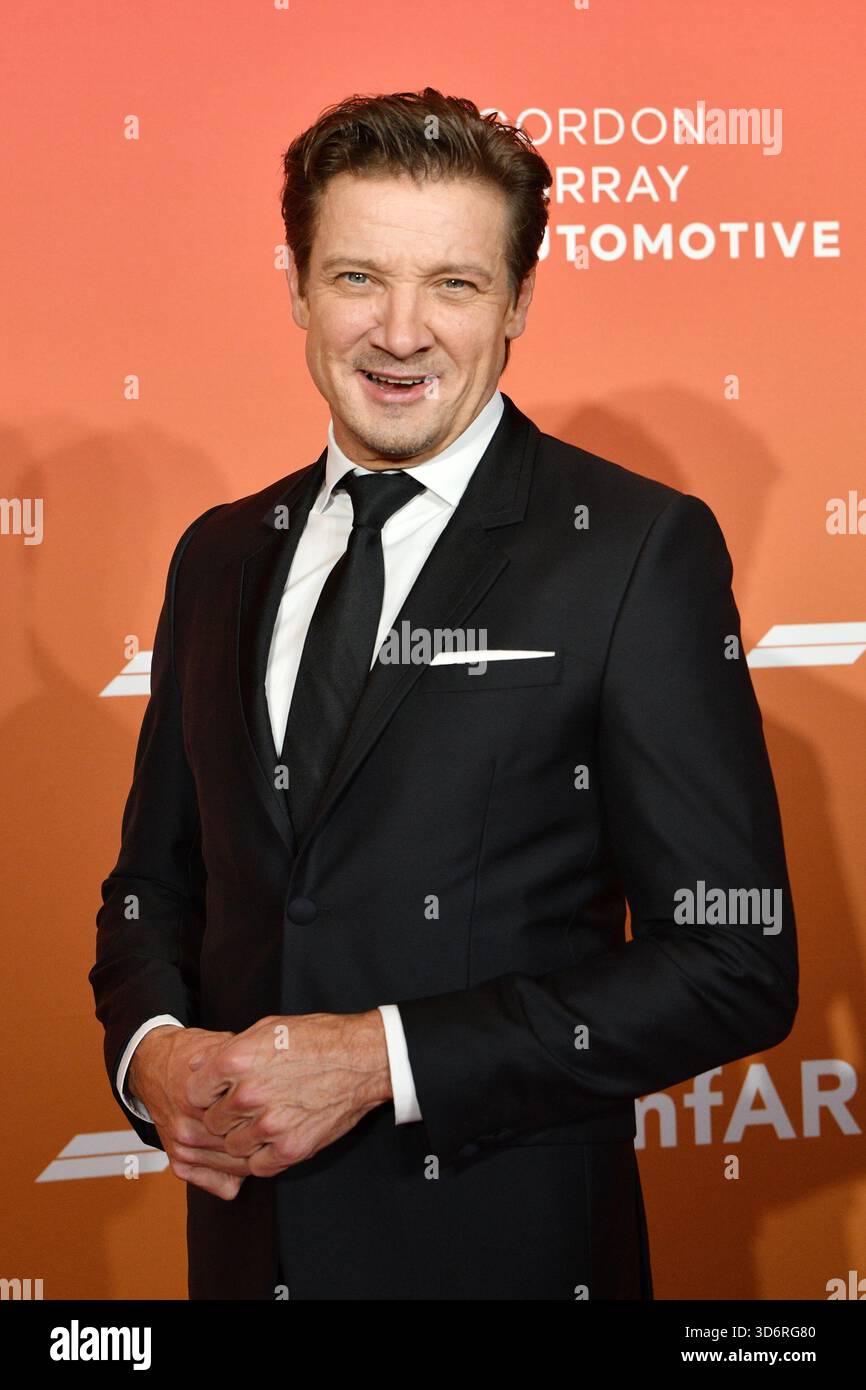 LAS VEGAS, NV - NOVEMBER 21: Jeremy Renner at amfAR’s Second Annual Las Vegas Gala in ...