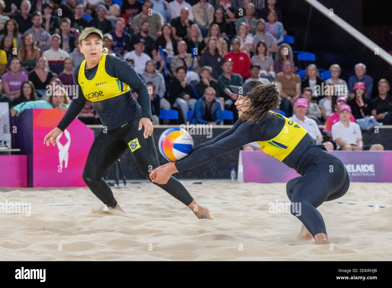 ADELAIDE, AUSTRALIA - NOVEMBER 21: Carolina Solberg Salgado (Player 1 ...