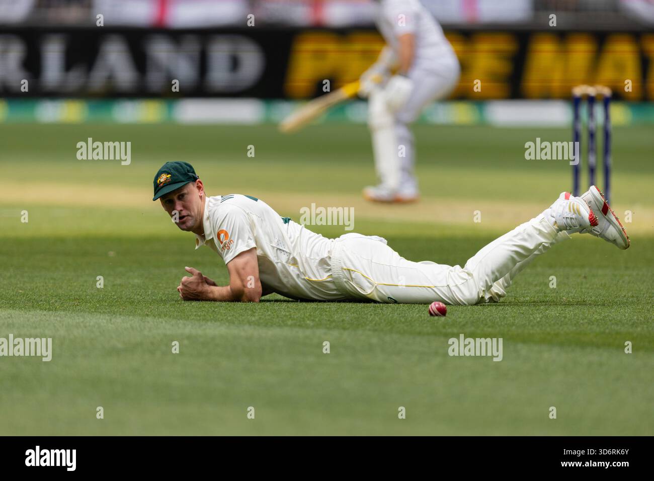 Beau Webster of Australia drops a catch during the NRMA Insurance Ashes ...