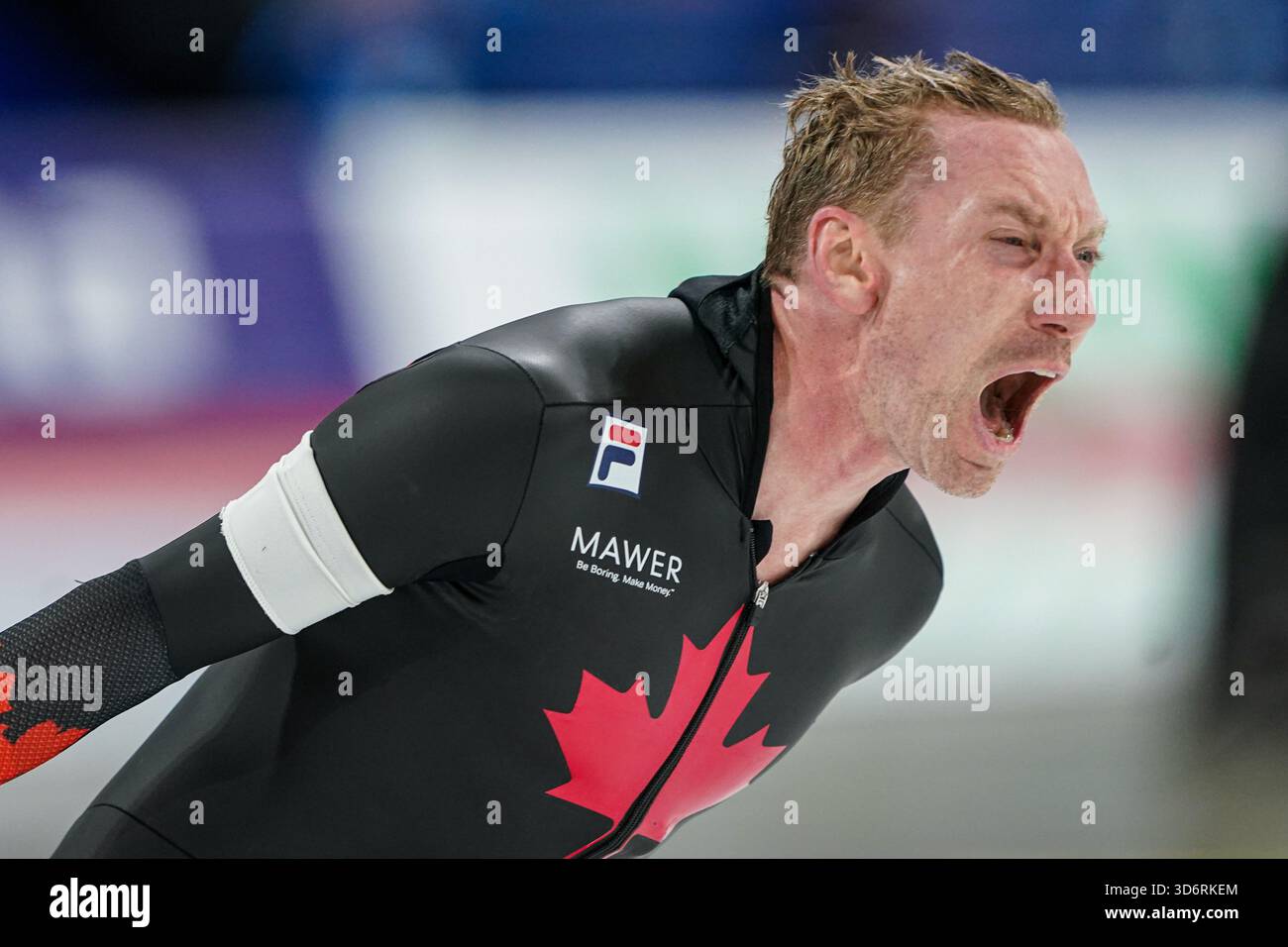 CALGARY, CANADA - NOVEMBER 21: Ted-Jan Bloemen of Canada during the ISU ...