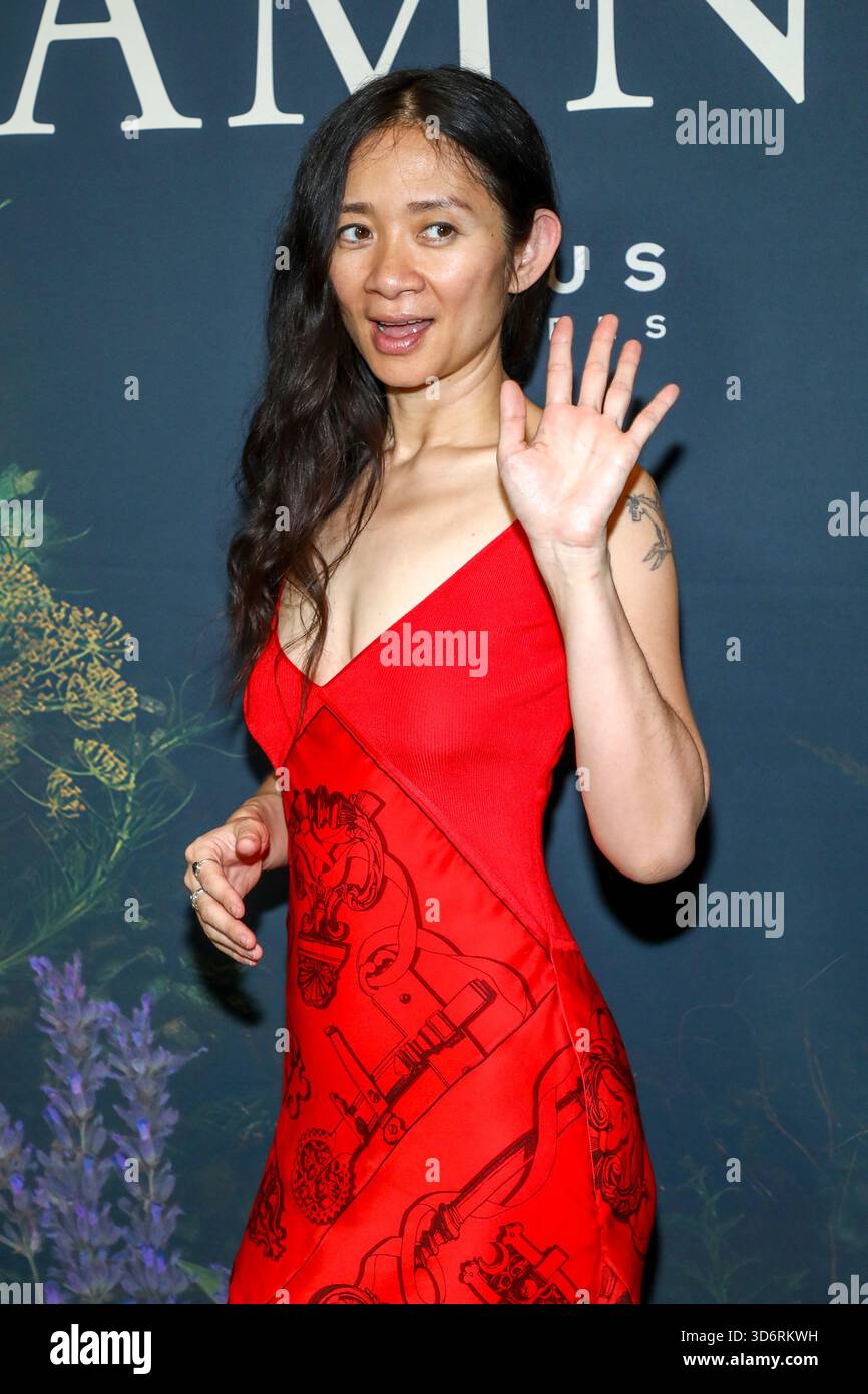 Director Chloe Zhao attends the special screening of "Hamnet" at The Whitby Hotel on Friday, Nov ...