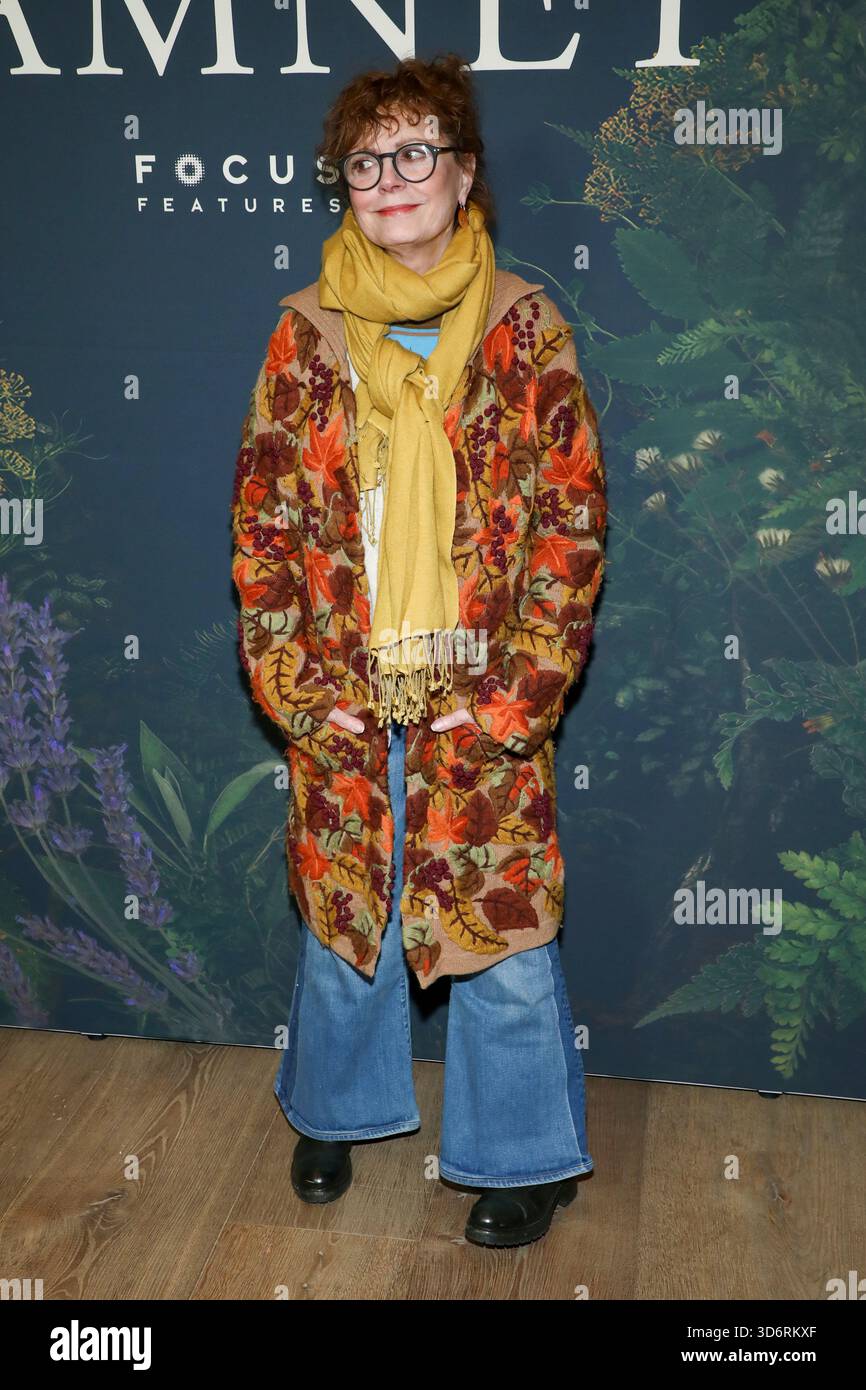 Actor Susan Sarandon attends the special screening of "Hamnet" at The ...
