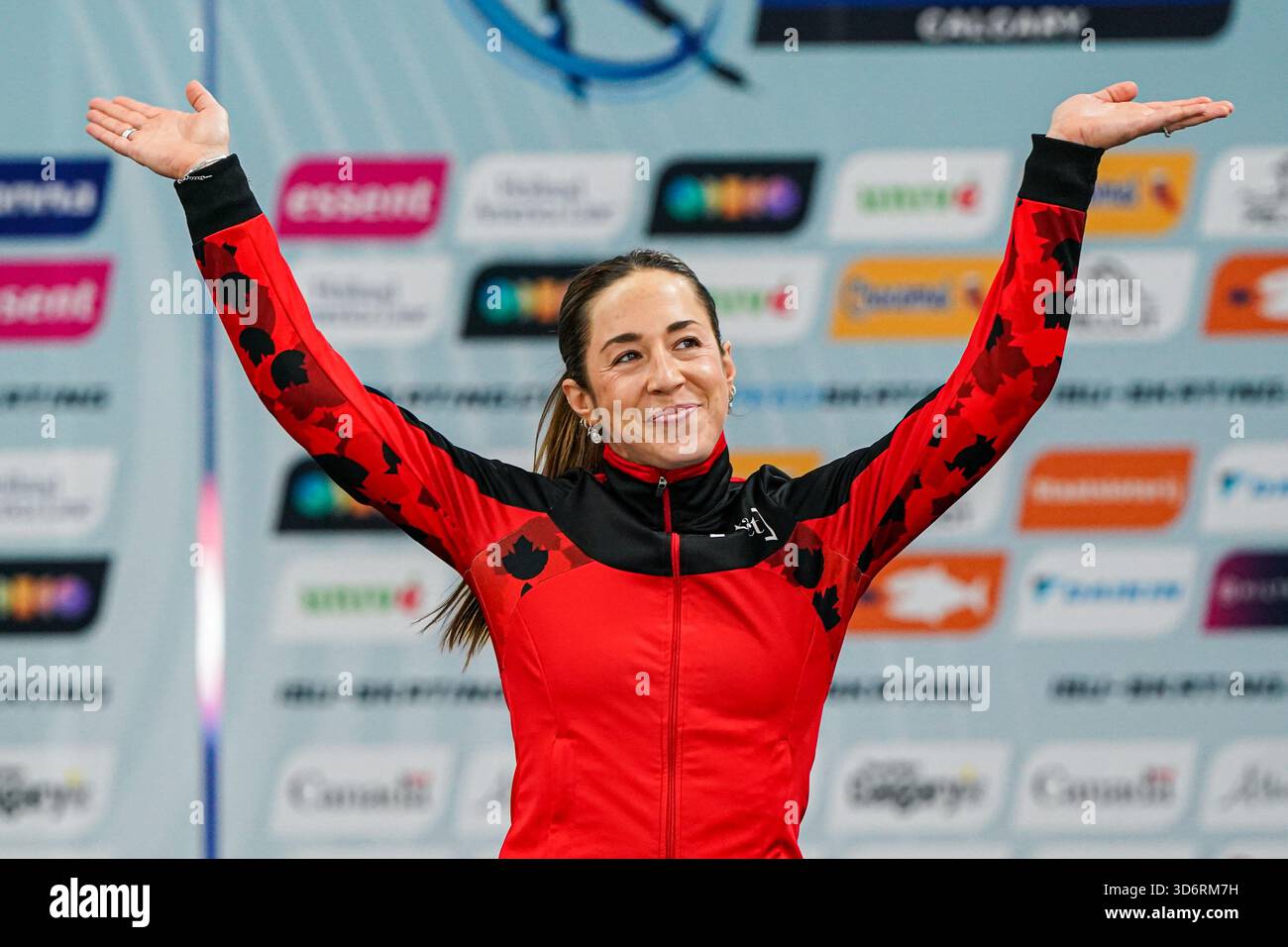 CALGARY, CANADA - NOVEMBER 21: Valerie Maltais of Canada during the ISU ...
