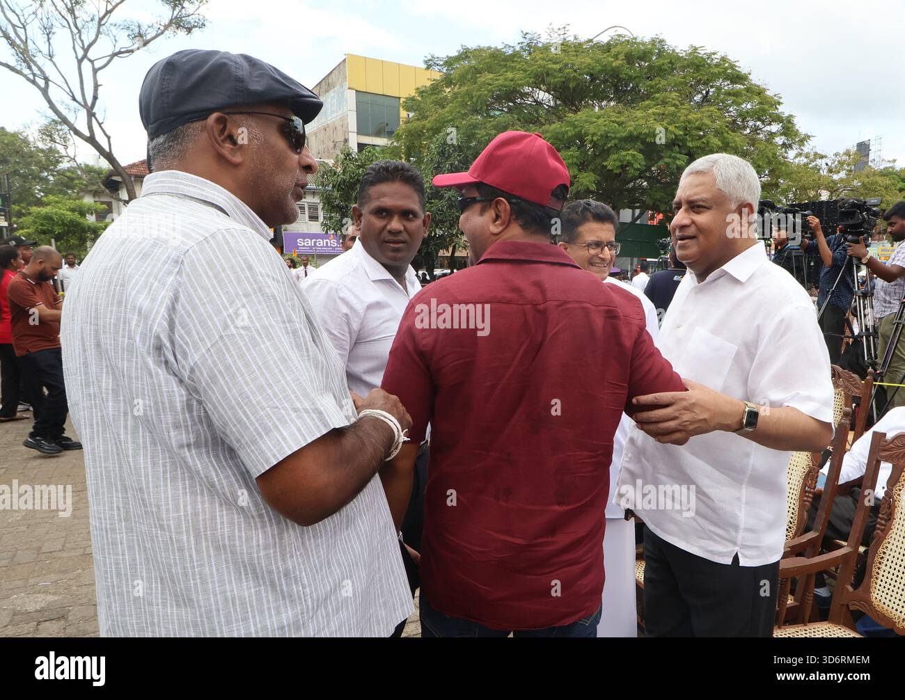 Sri Lanka's oppostion political members attend the anti-government ...