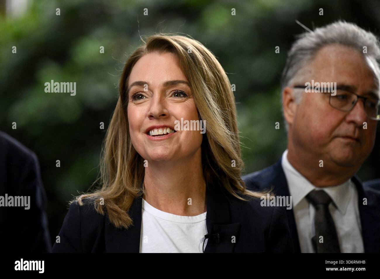 Newly appointed NSW Opposition Leader Kellie Sloane speaks to media ...
