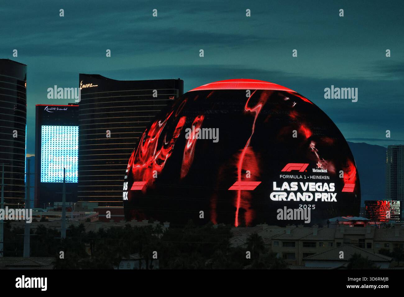 Circuit atmosphere - Las Vegas Sphere. 21.11.2025. Formula 1 World ...