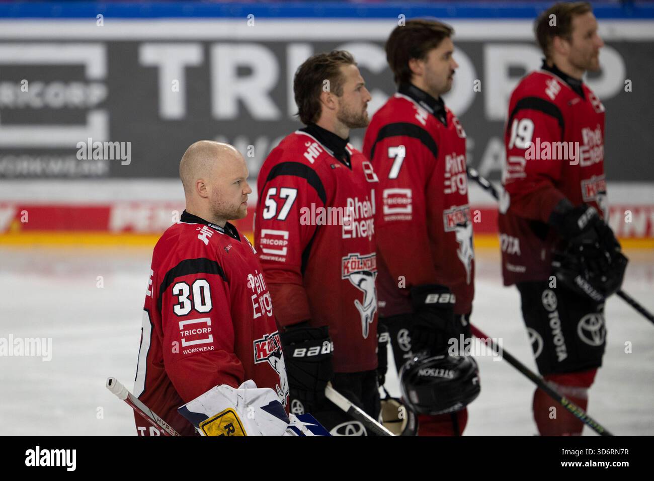 Janne Juvonen (Cologne Sharks, goalkeeper, #30); PENNY DEL 1; Cologne ...