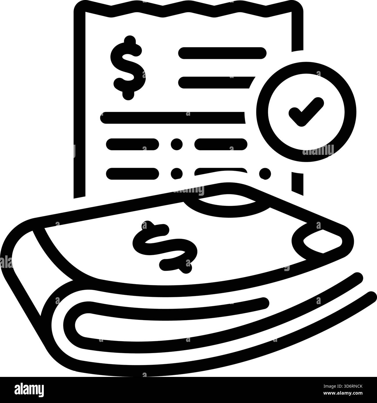 Calculation bill Stock Vector Images - Alamy