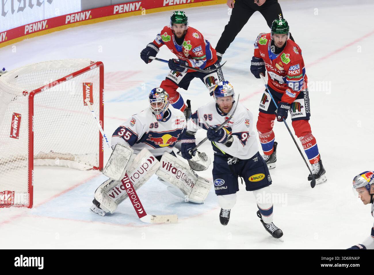 11/21/2025, Uber Arena, Berlin, DEU, DEL, 1.EBL, Polar Bears vs. RB Munich, in the picture ...