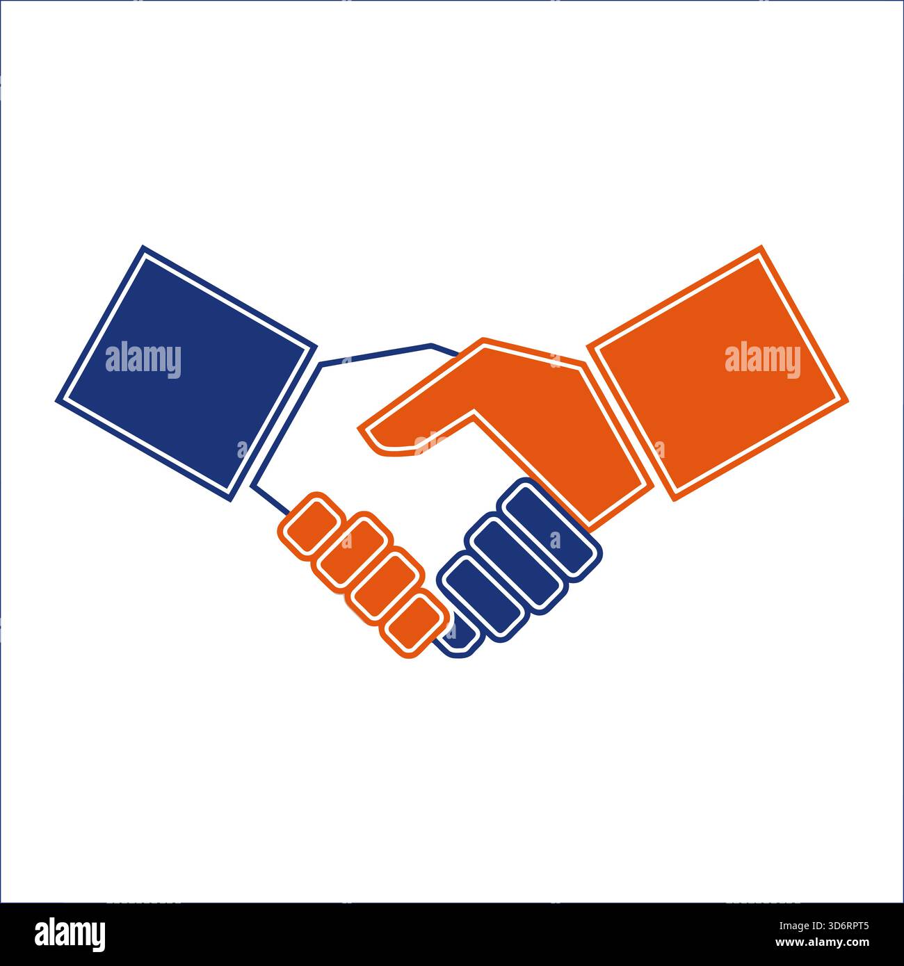 Digital collaboration vector vectors Stock Vector Images - Alamy