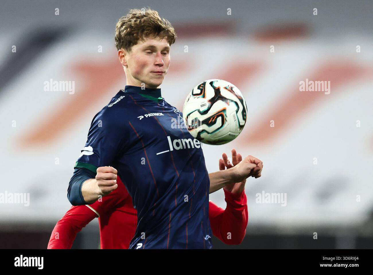 Essevee's Thomas Claes pictured in action during a soccer match between ...