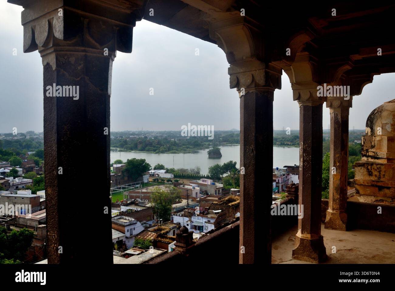 Interiors of the Datia Palace, also known as Bir Singh Palace or Bir ...