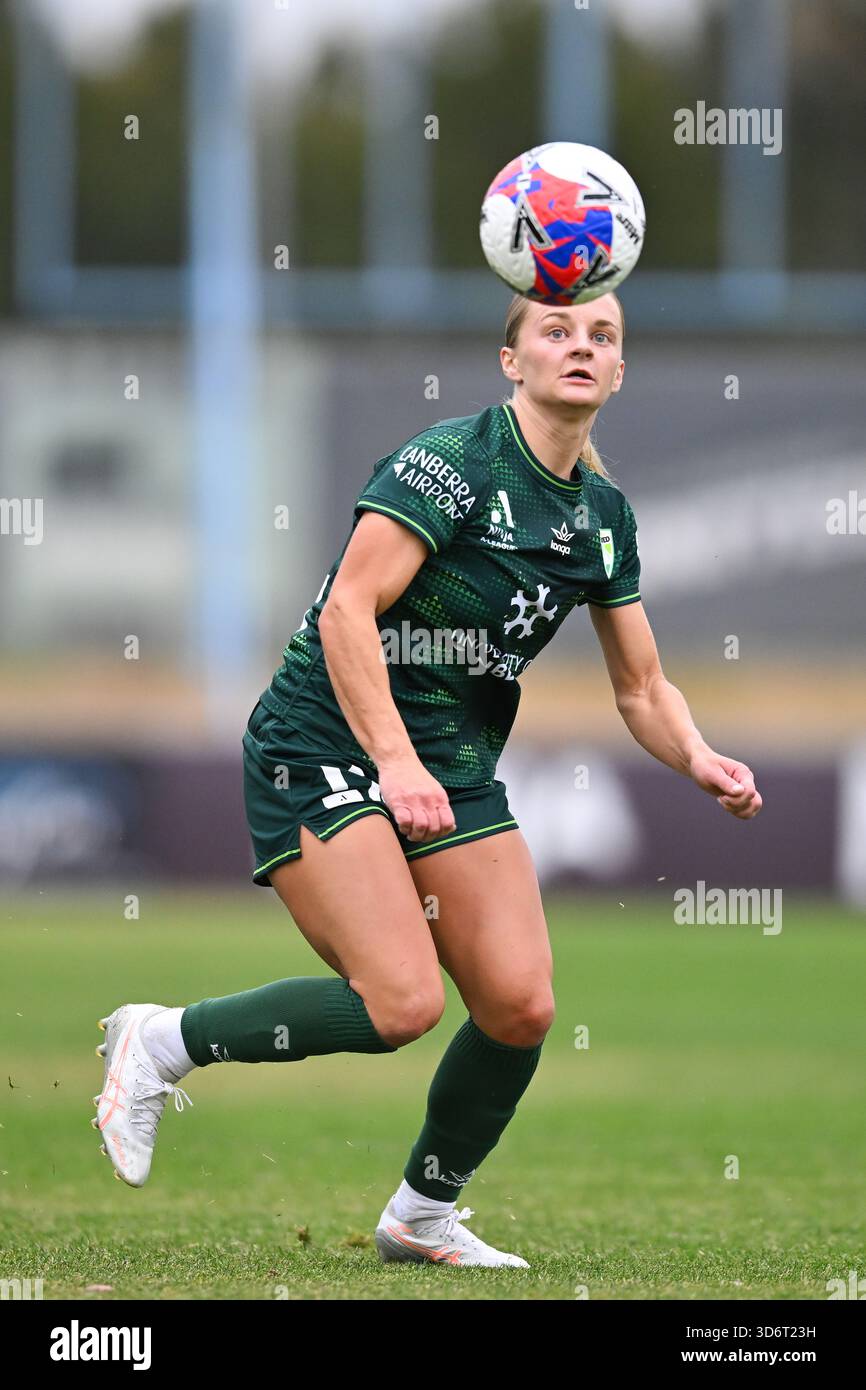 Hayley Taylor-Young of Canberra United in action during the A-League ...
