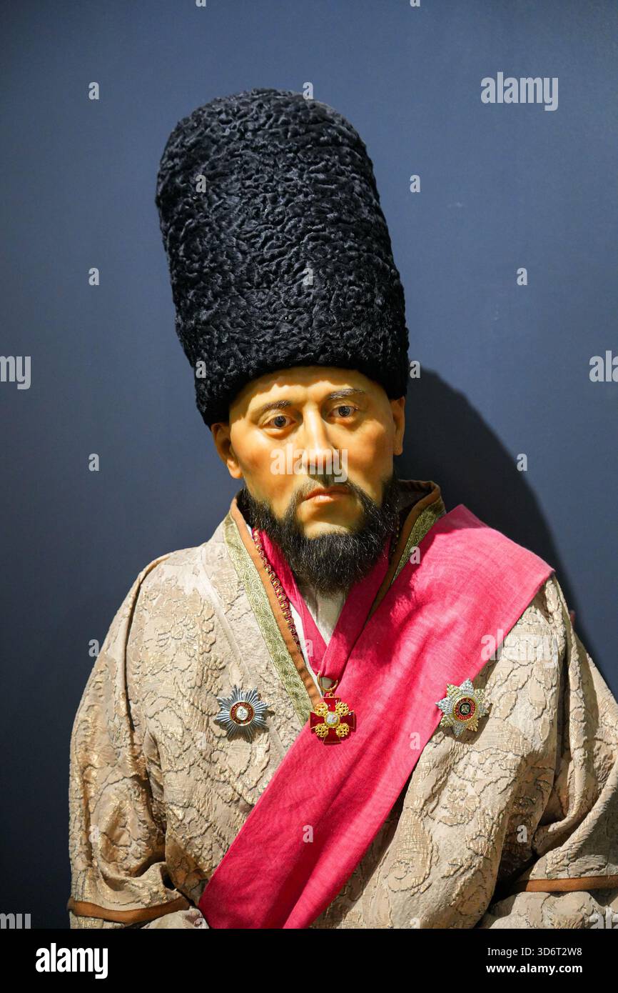 Wax statues in the Muhammad Rahim Khan II Madrasah : grand 19th century ...